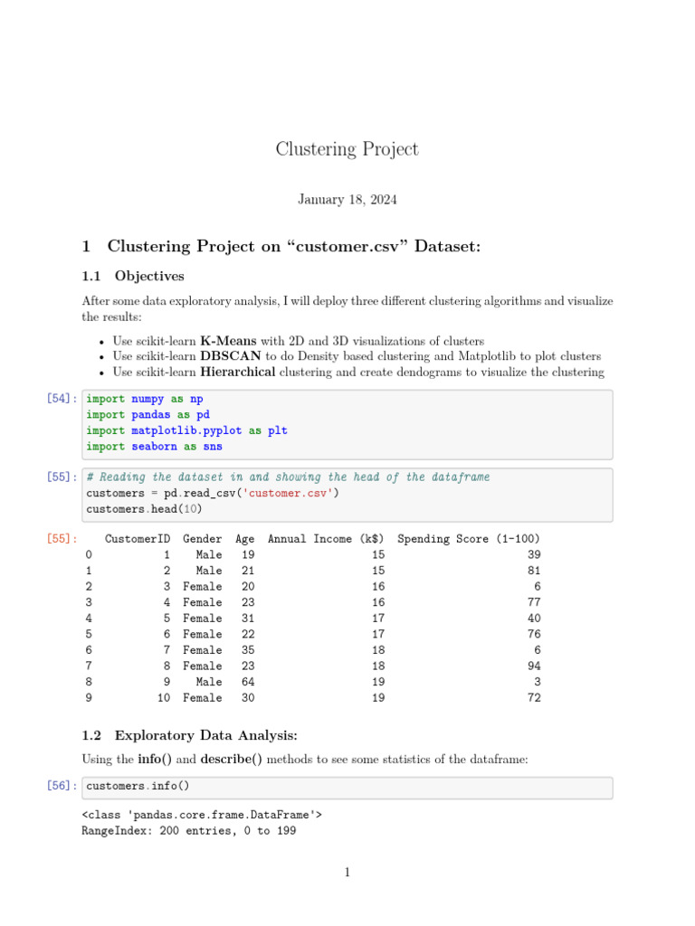 Clustering Algorithms Scikit Learn 1705740354 Pdf Cluster Analysis Information Science