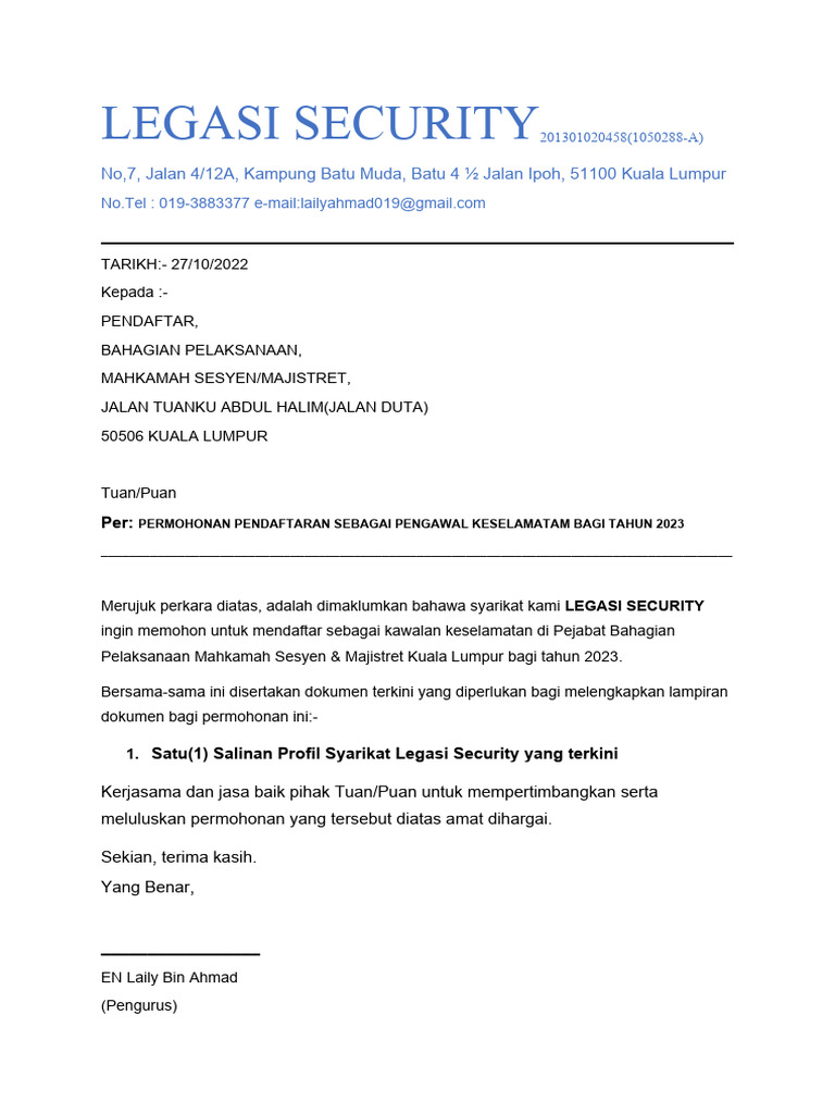Legasi Security201301020458 | PDF