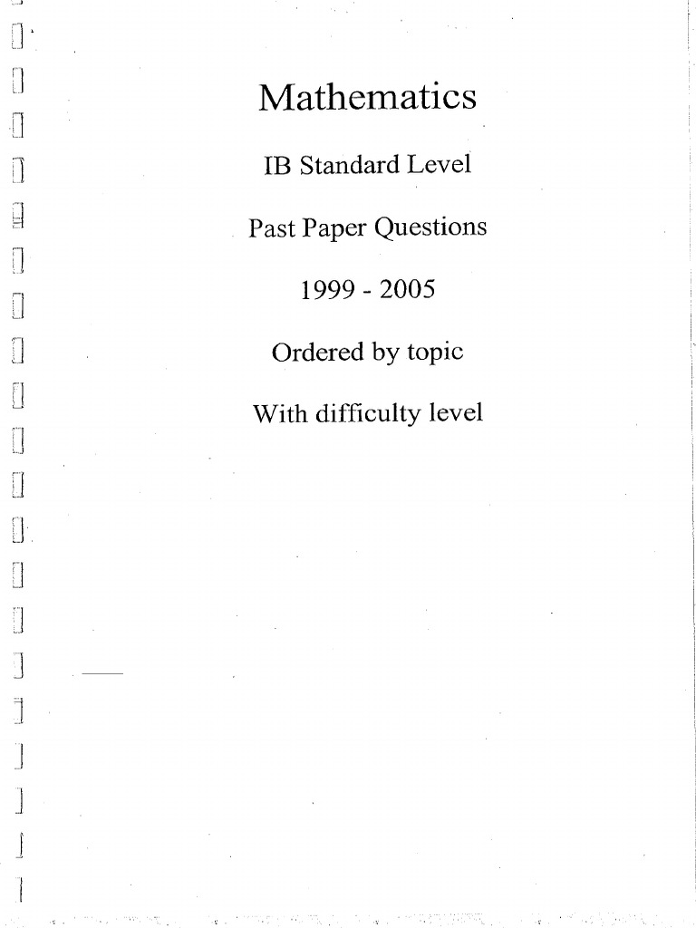 Past Paper 1 | PDF