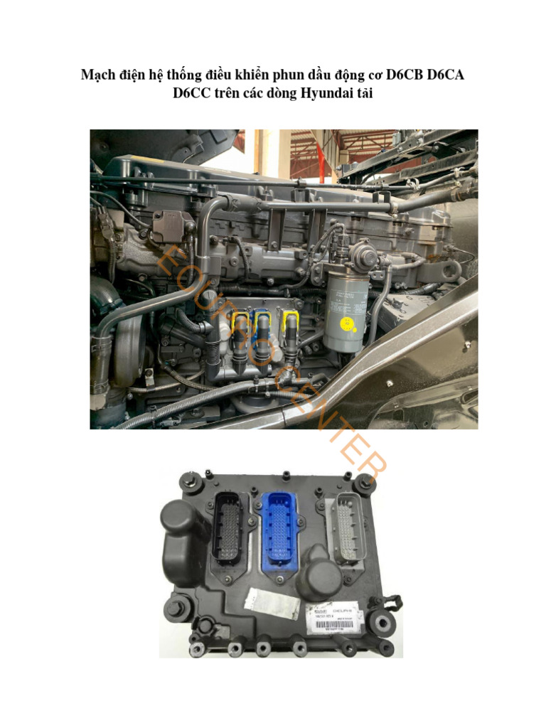3.1.1 Hyundai - Mạch Điện Hyundai Tải D6CA 3 Giắc | PDF | Automotive ...