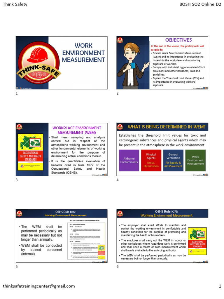 THINK SAFE-Online BOSH D2 Final | PDF | Occupational Safety And Health ...