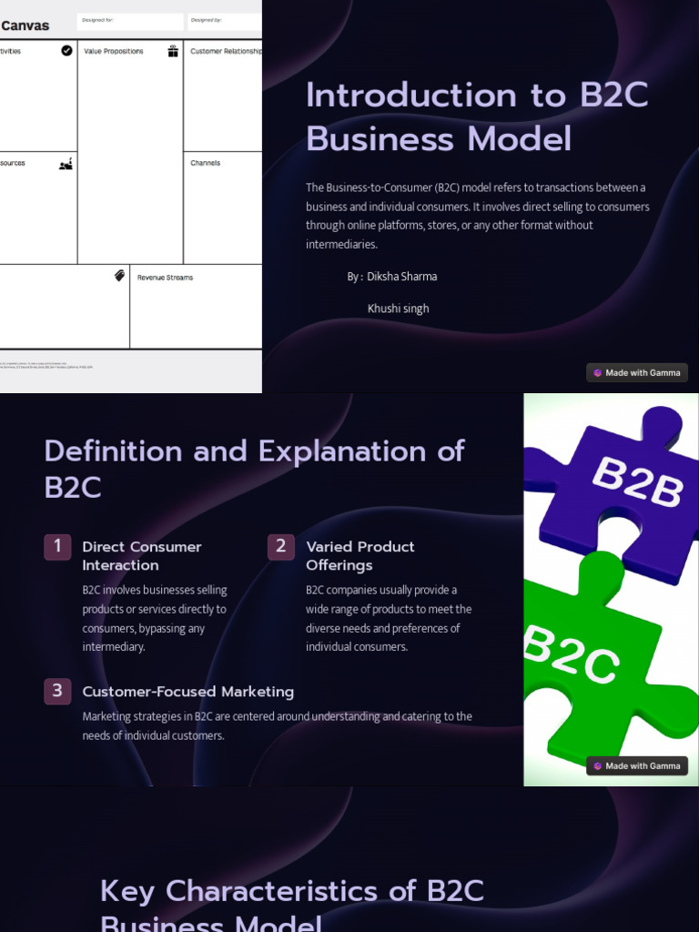 Introduction To B2C Business Model | PDF | Retail | Marketing