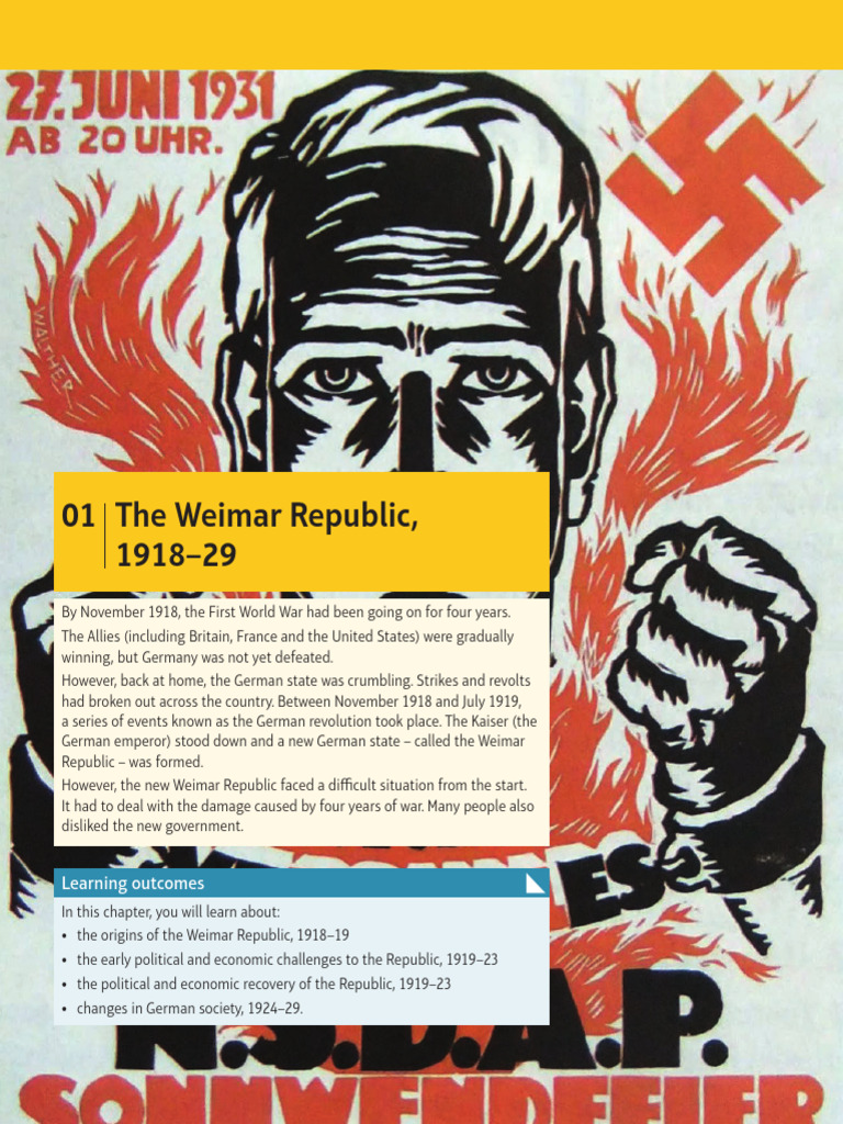 The Weimar Republic (1-25) | PDF | Weimar Republic | German Empire