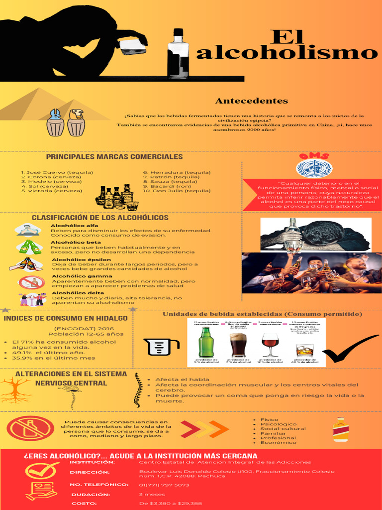 Infografía sobre el alcoholismo | PDF | Alcoholismo | Cerveza