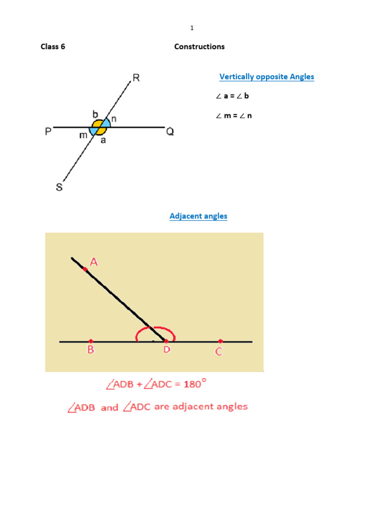 Construction of Angles - 2 | PDF