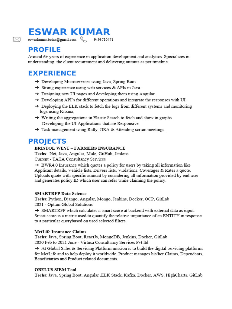 ESWAR Profile 2023 | PDF | Computing | Software Development