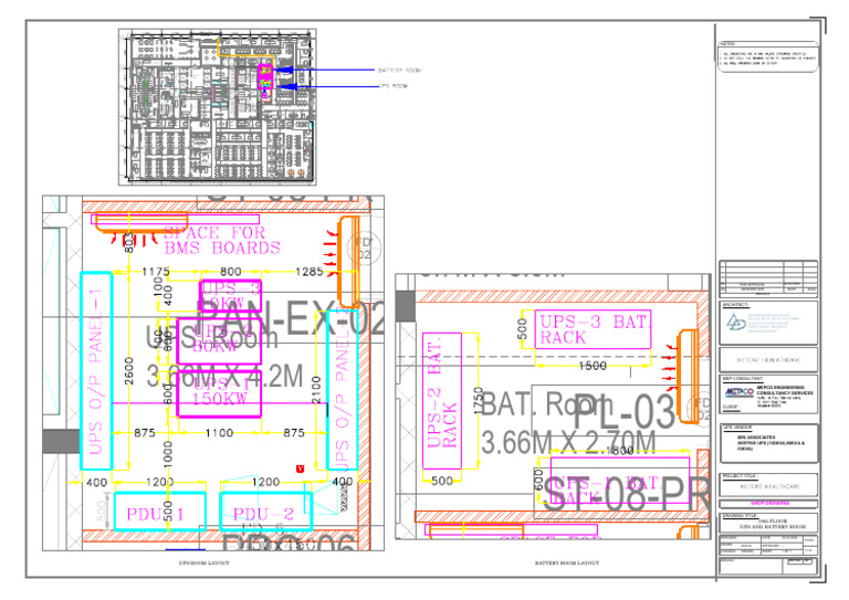 Ups and Bat. Room Layout-Ups Room | PDF
