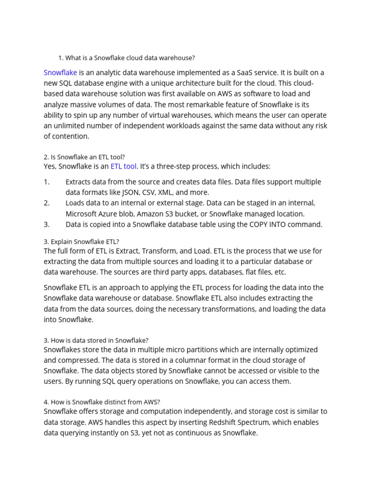 Interview Questions | PDF | Databases | Cloud Computing