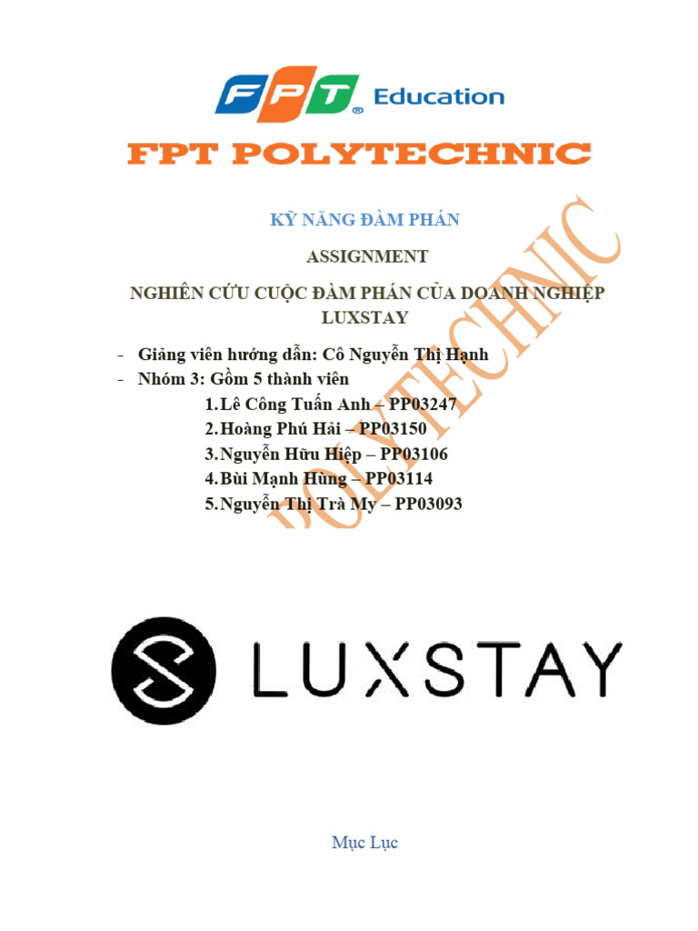 Assignment K Năng Đàm Phán | PDF