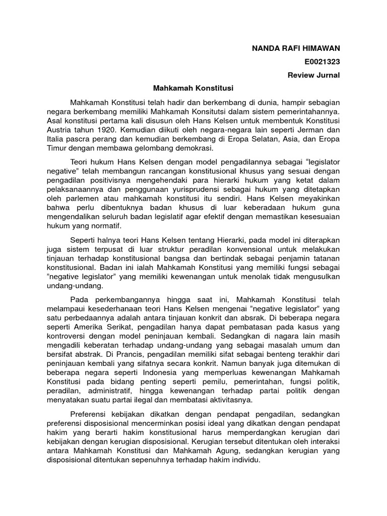 Nanda Rafi Himawan - E0021323 - Birokrasi - Review | PDF