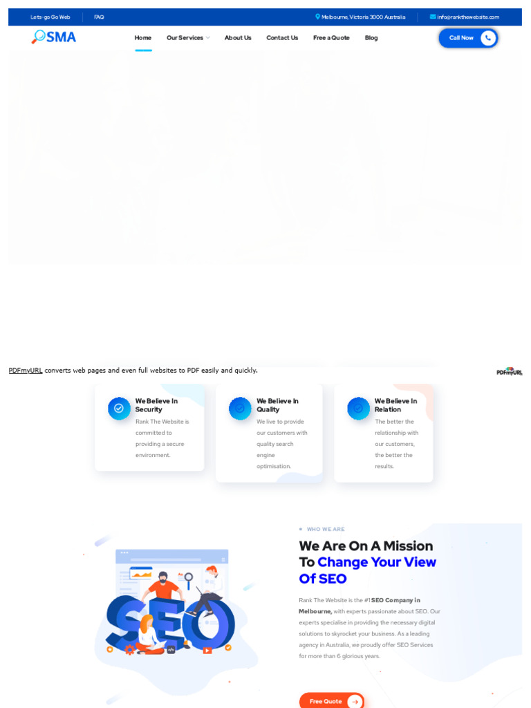 Melbourne's Premier SEO Services Rank Your Website To The Top | PDF | Search Engine Optimization ...