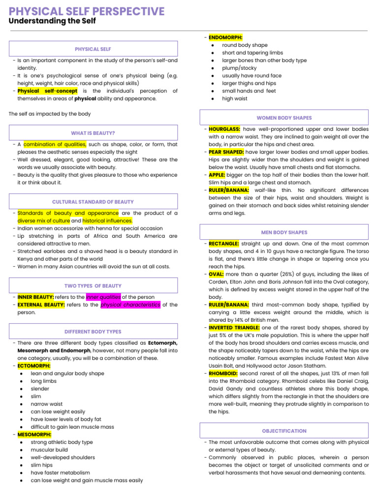Lesson 1 - Uts | PDF | Eating Disorder | Body Image