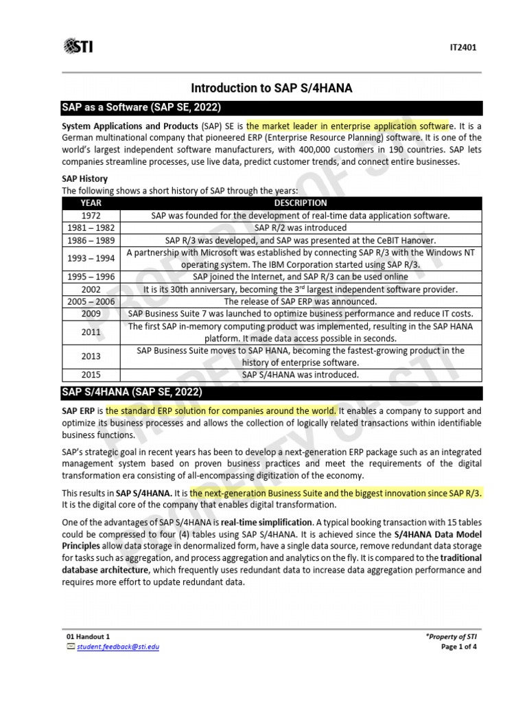 SAP Reviewer | PDF | Enterprise Resource Planning | Software