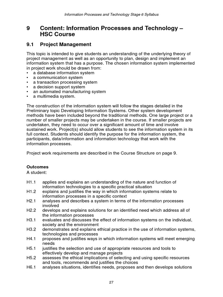 IPT Syllabus 2010 - Project Management | PDF | Information | Prototype