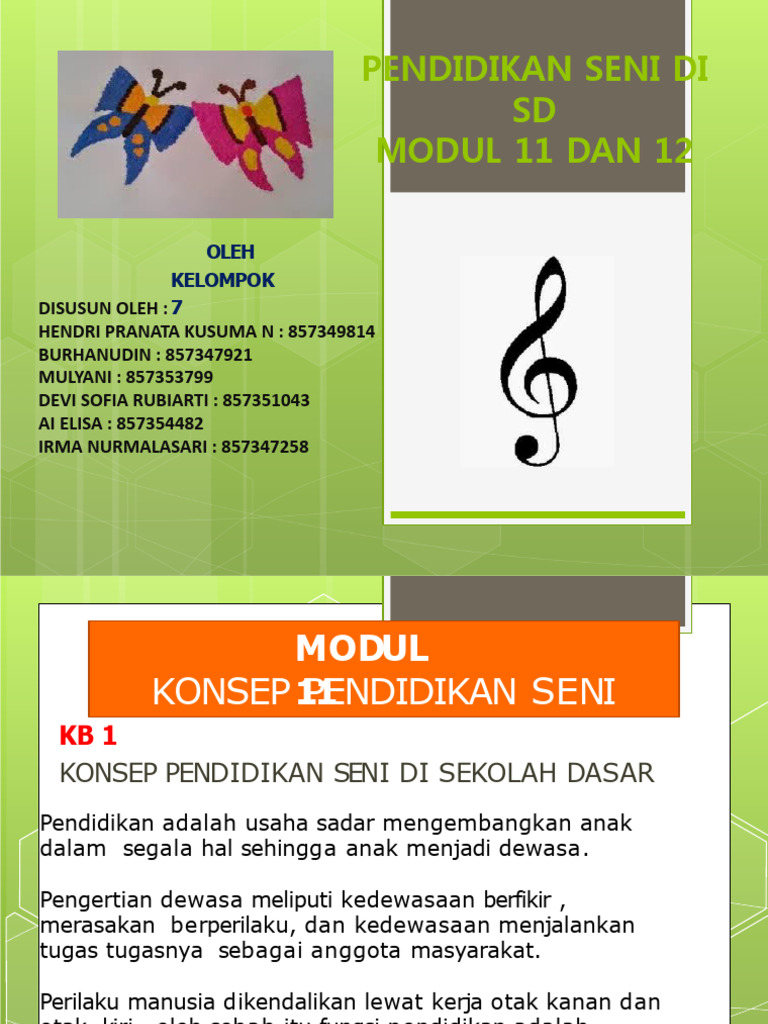 Pendidikan Seni Di SD | PDF