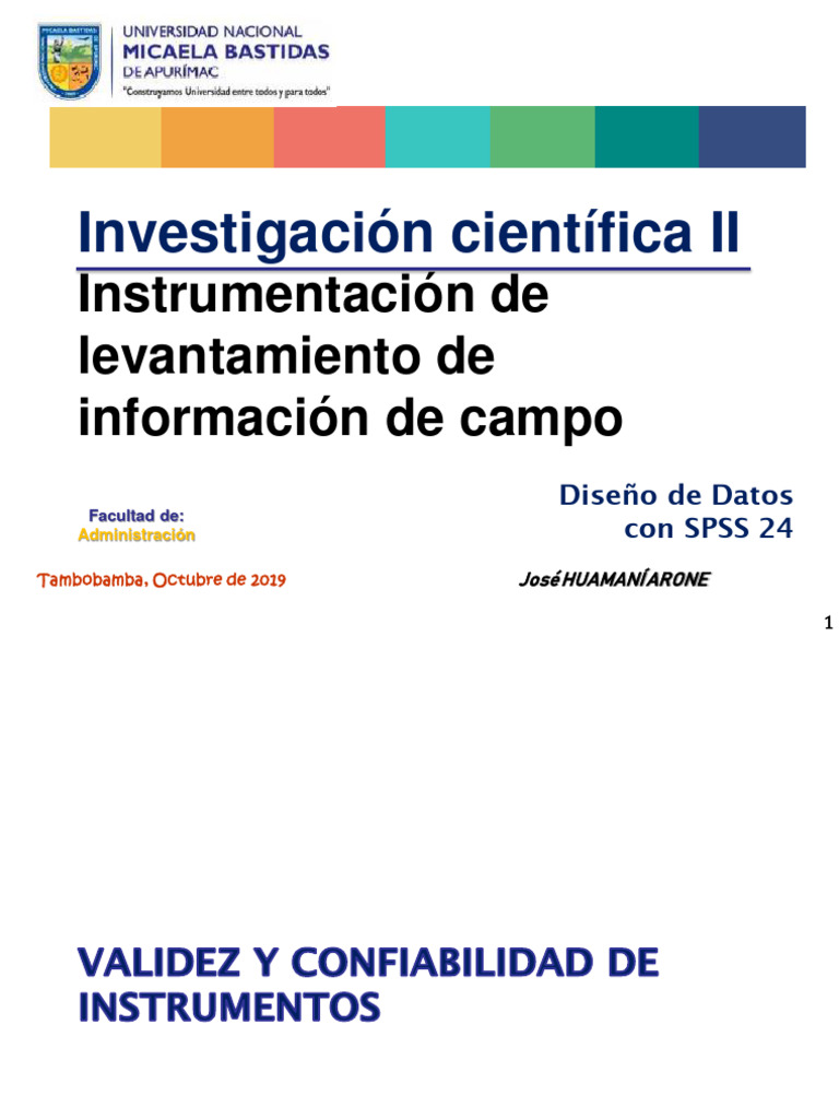 Instrumentacion Investigacion Cientifica TAMBOBAMBA | PDF | Ingeniería de confiabilidad ...