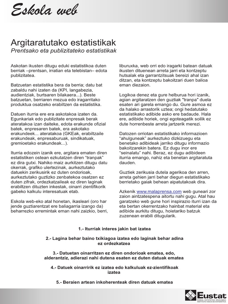 Eskola Datos EyP 01 e | PDF