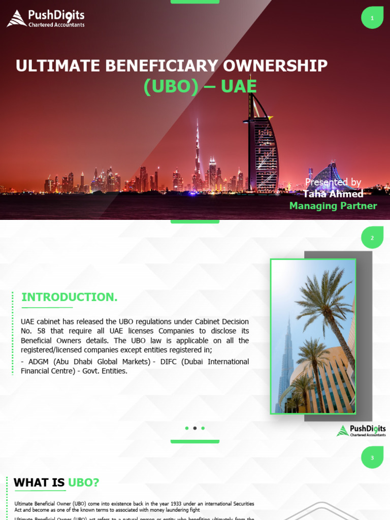Ultimate Beneficiary Ownership: (Ubo) - Uae | PDF | Business | Corporations