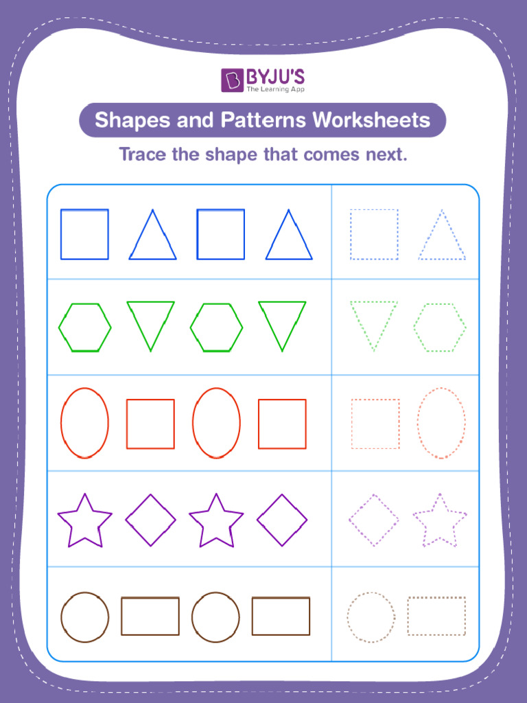Shapes-and-Patterns-Worksheets-03 | PDF