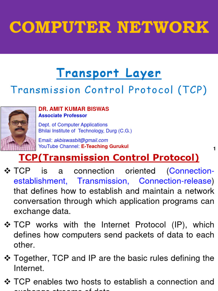 Unit-Iii 01 TCP | Download Free PDF | Transmission Control Protocol | Computing