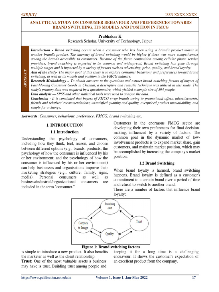 01-03 | PDF | Brand | Consumer Behaviour