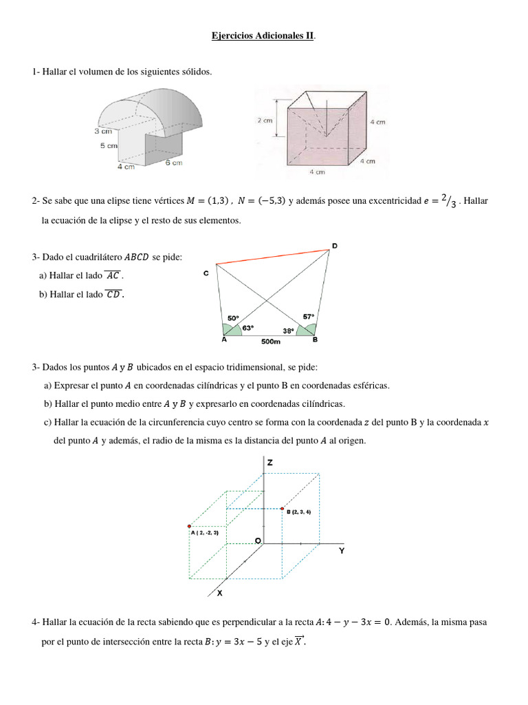 Ejercicios Adicionales II | PDF