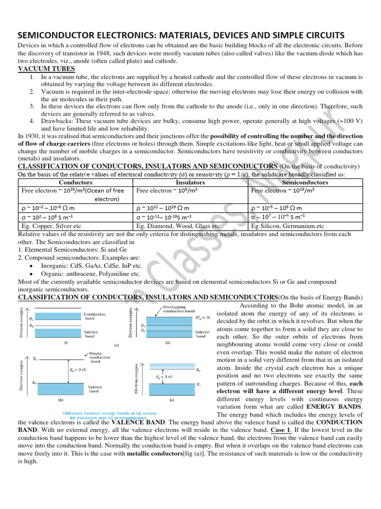 Semiconductor | PDF | P–N Junction | Doping (Semiconductor)