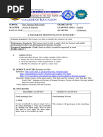 FS 5 Detailed Lesson Plan Elements of A Plot | PDF | Plot (Narrative)