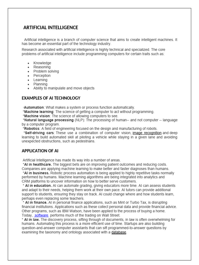 ARTIFICIAL INTELLIGENCE | PDF | Deductive Reasoning | Inductive Reasoning