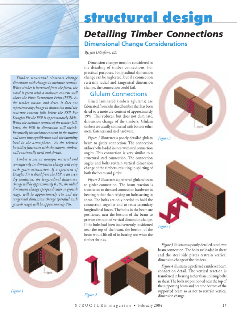 Detailing Timber Connections Dimensional Change Considerations - Jim ...