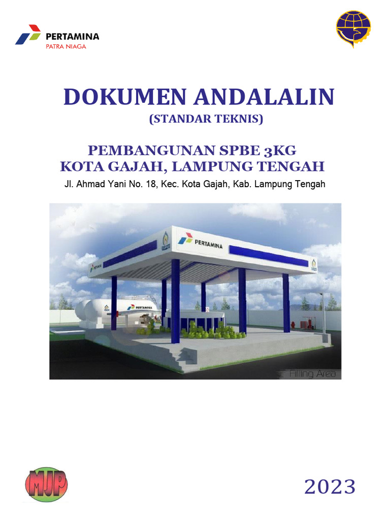Dok. Andalalin (Standar Teknis) Spbe 3kg Kota Gajah (220323) | PDF