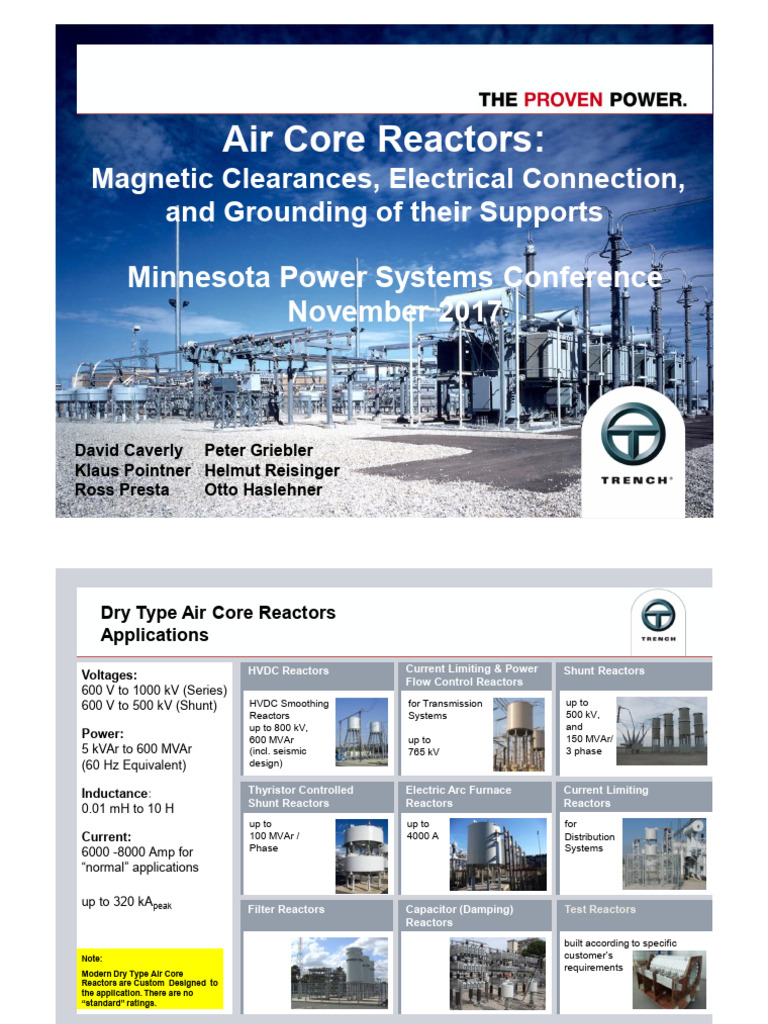 Air Core Reactor Trench | PDF | High Voltage Direct Current ...