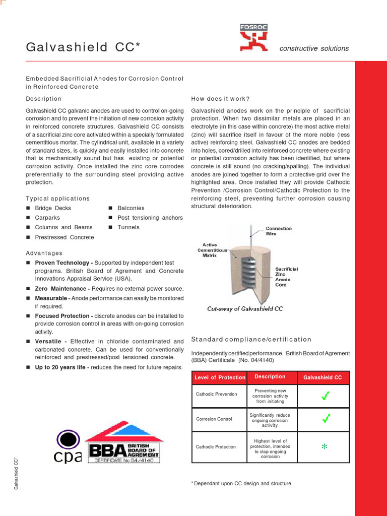 Galvashield_CC | PDF | Corrosion | Anode