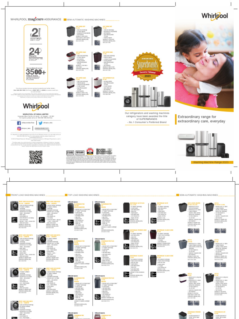 Washer Piano Leaflet 2023 | PDF