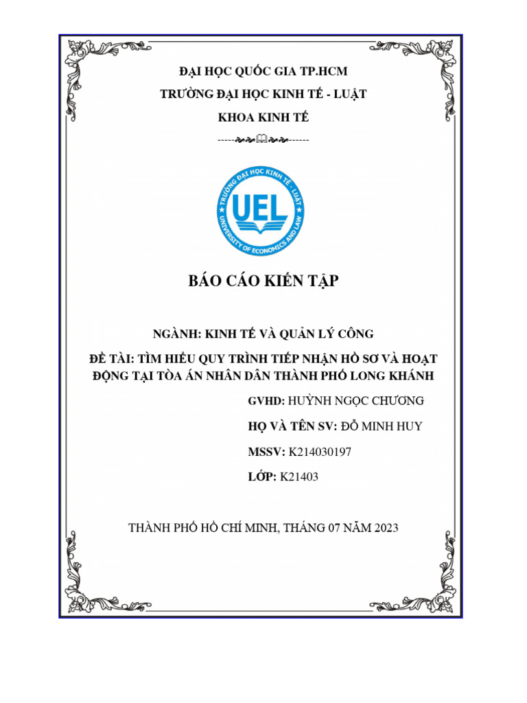 BaoCaoKienTap UEL | PDF