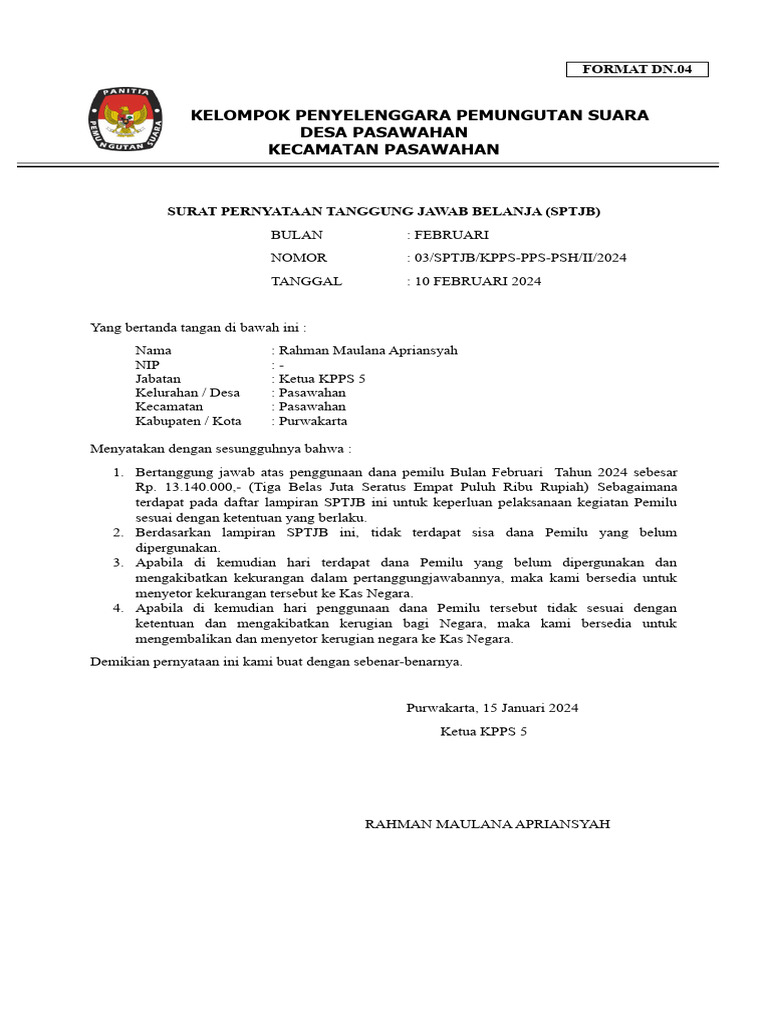 Format DN 4 KPPS | PDF