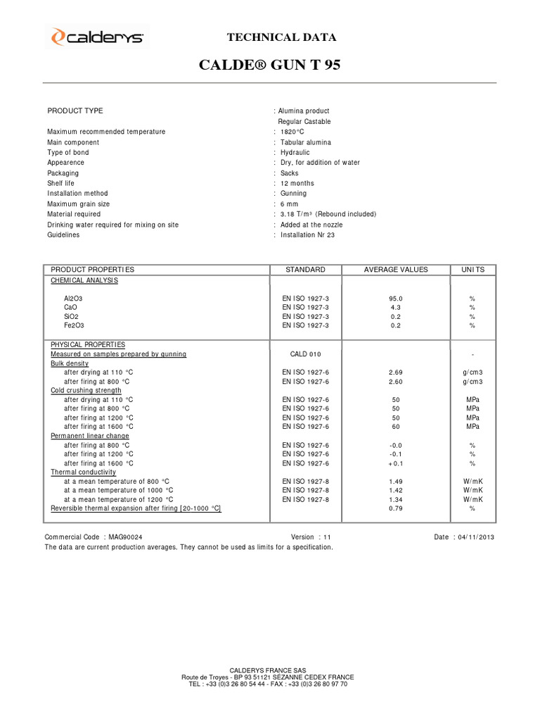 09_calde_gun_t_95 | PDF | Density | Temperature