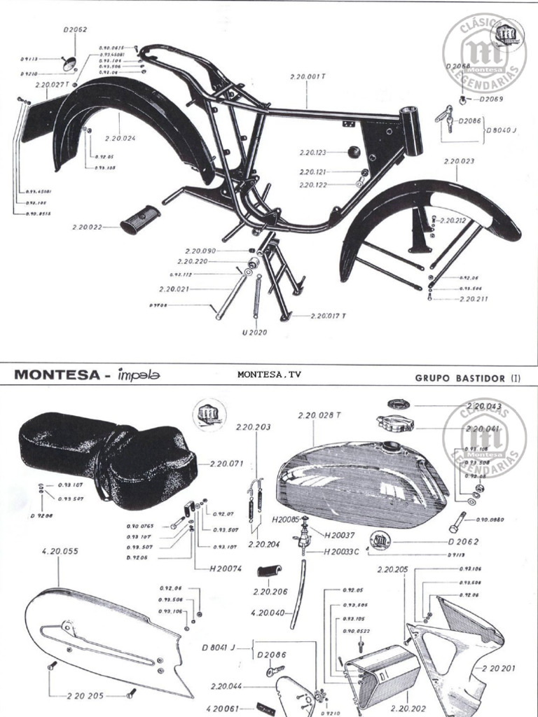 Manual Montesa Impala Turismo Comando Sport 175 | PDF