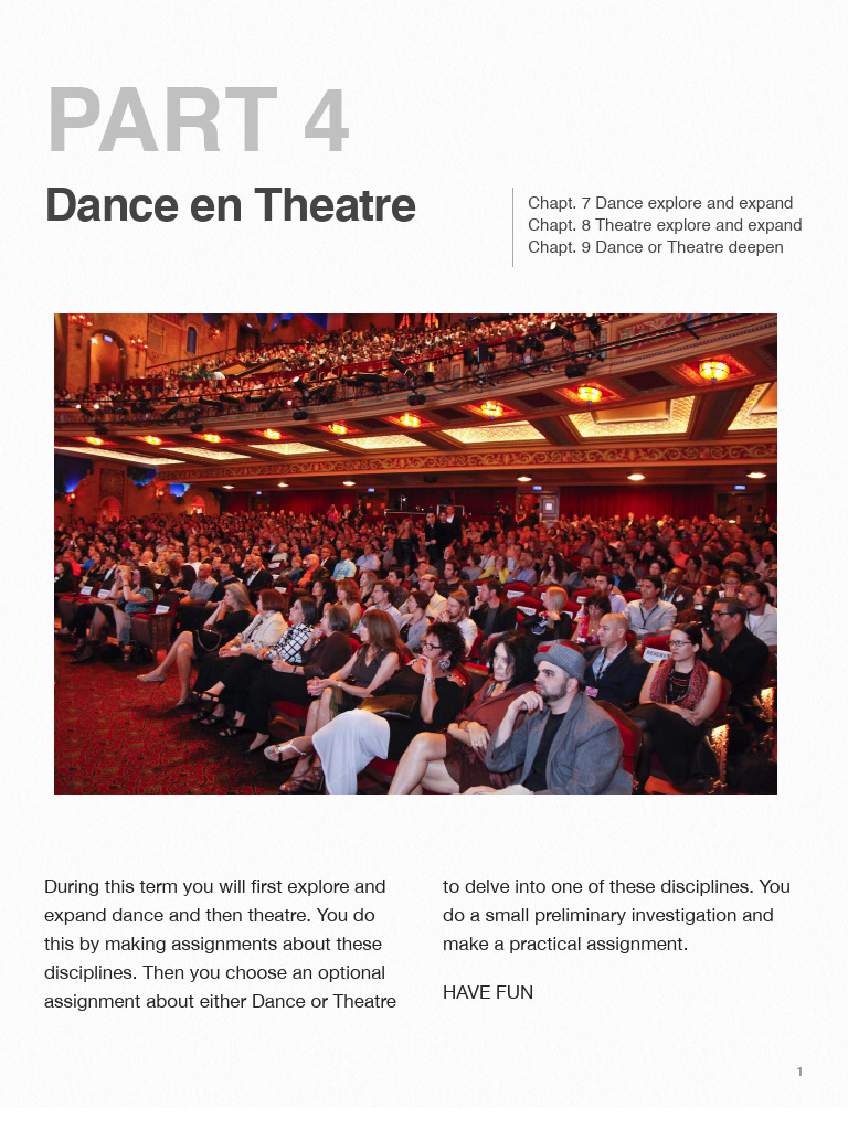 AC PDF TV4 2021-2022 PART 5 Dance and Theatre | PDF | Dances | Choreography