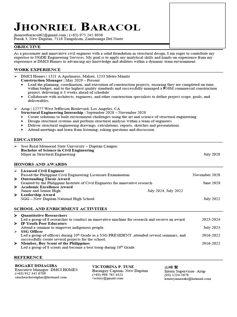 Legal Chronological-Resume 1 | PDF | Engineer | Engineering