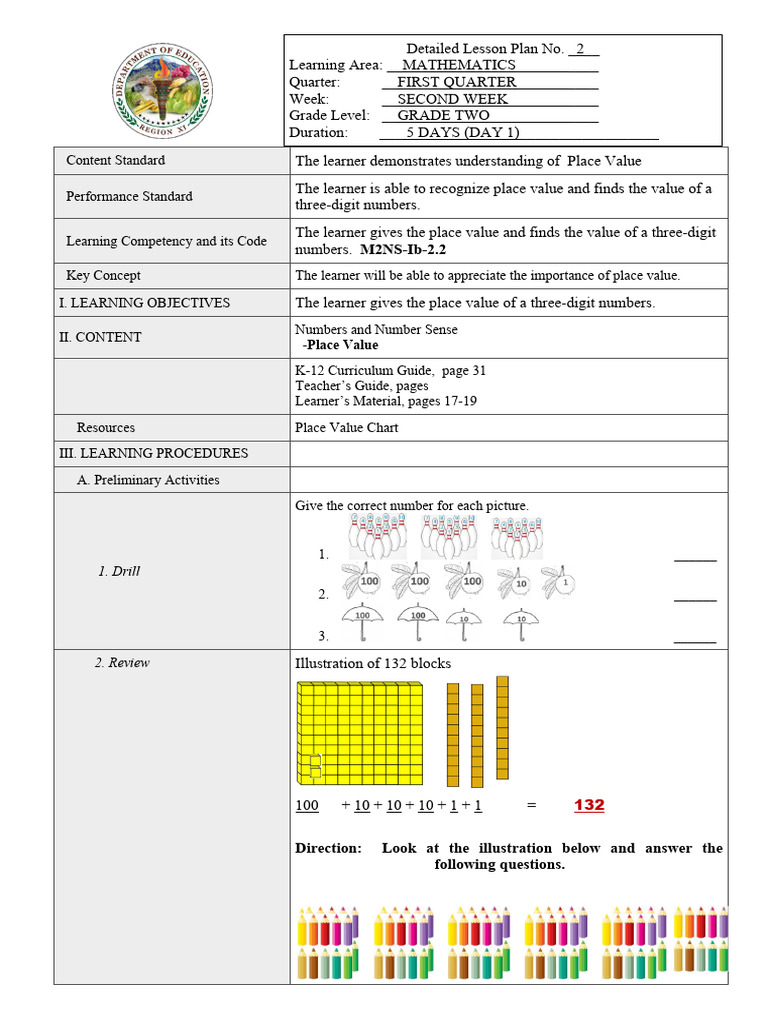Place Value First Grading W2 | Download Free PDF | Learning | Lesson Plan