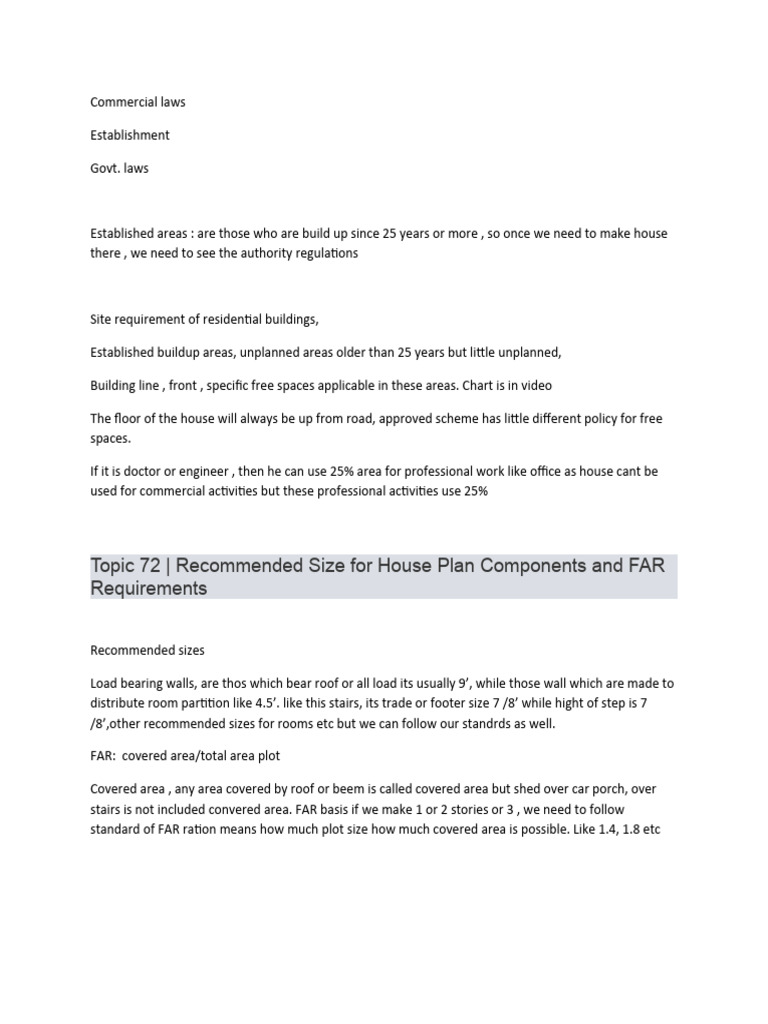 Residential Building Regulations Guide Pdf Technology Engineering