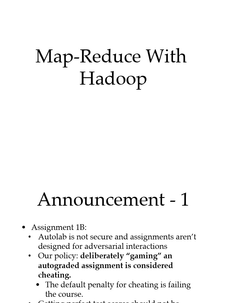 Mapreduce | PDF | Map Reduce | Computing Mapreduce | PDF | Map Reduce | Computing