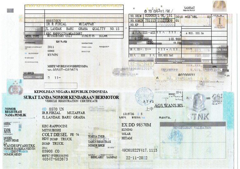 STNK Dump Truck | PDF