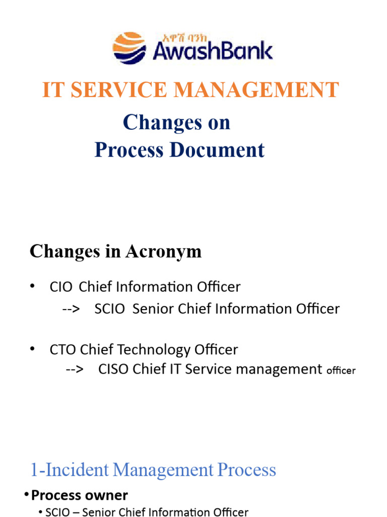Process Document Change Presentation | Download Free PDF | Chief ...