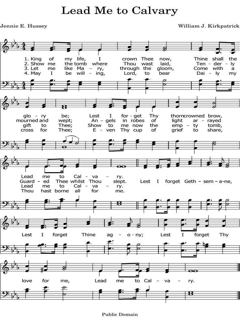 Lead Me To Calvary | PDF