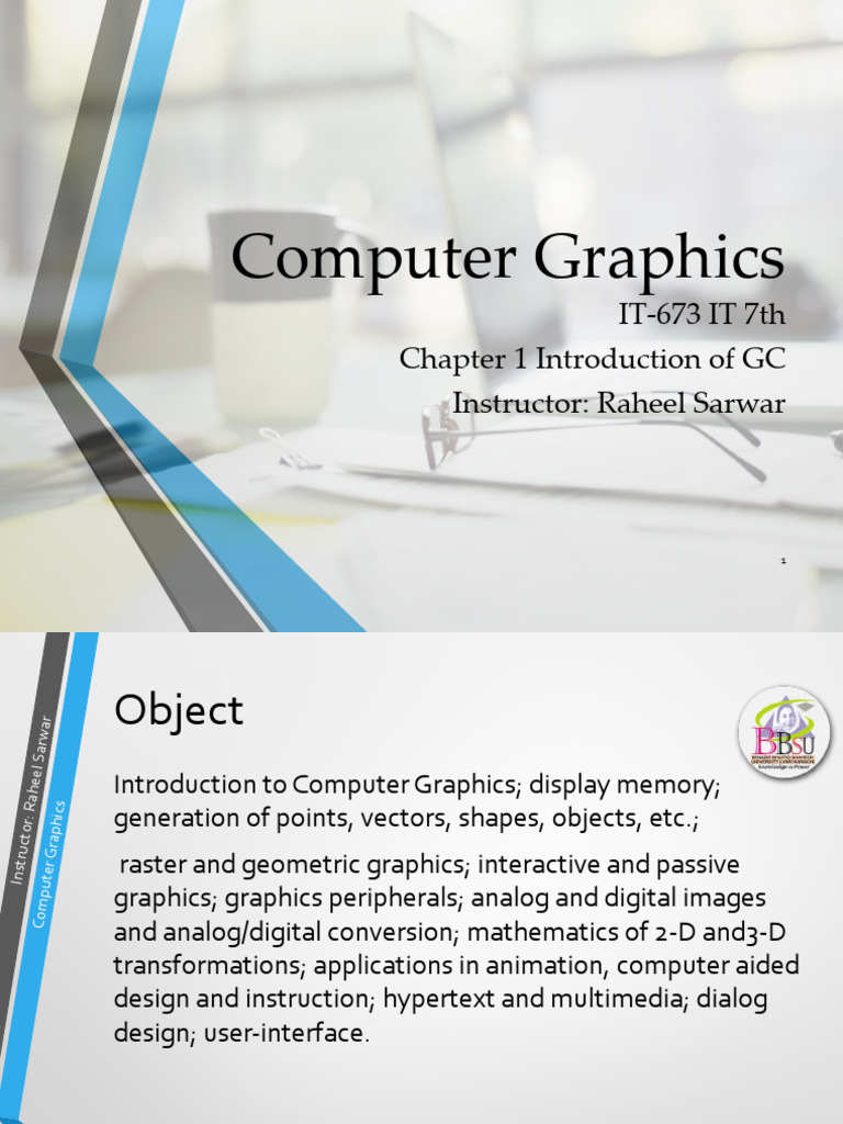 GC - Charpter 1 | PDF | Computer Graphics | Pixel