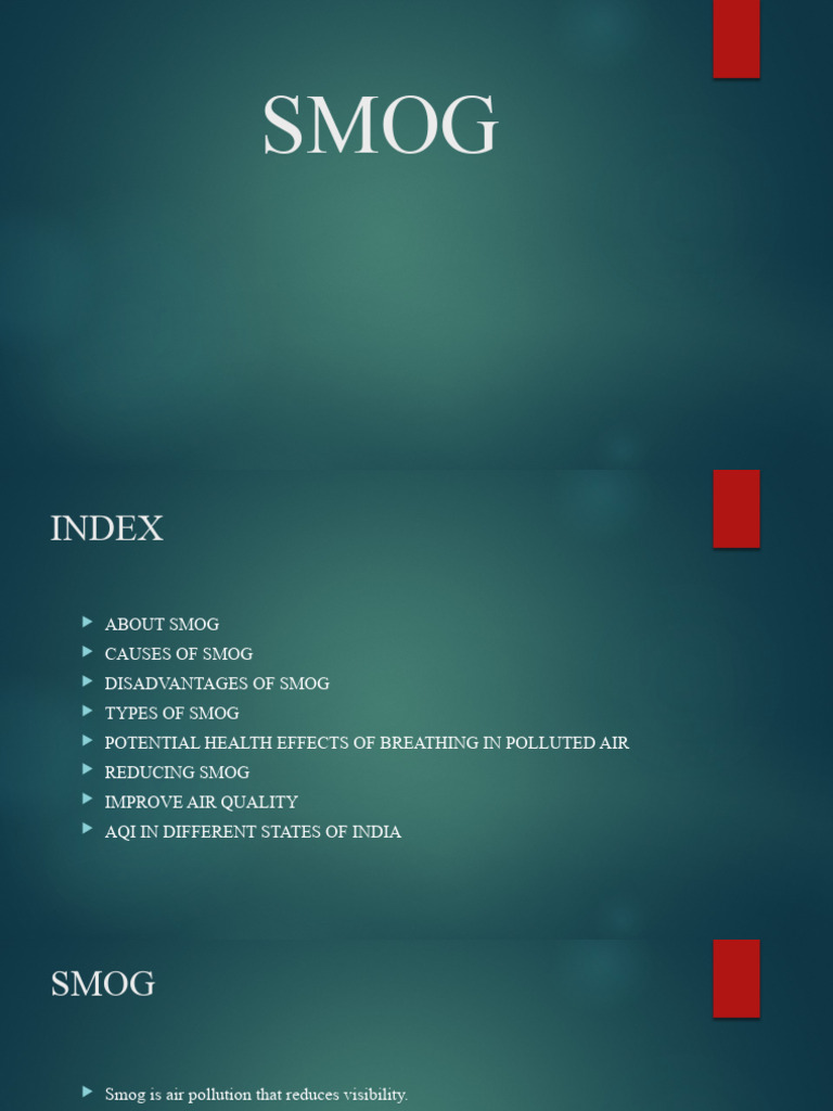 SMOG | PDF | Smog | Air Pollution