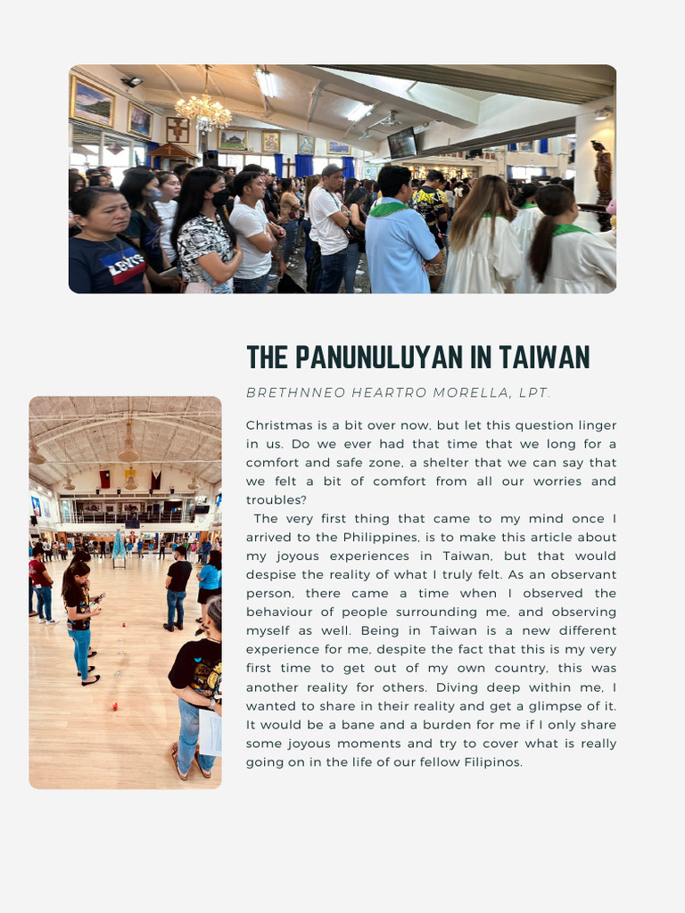 The Panunuluyan in Taiwan | PDF