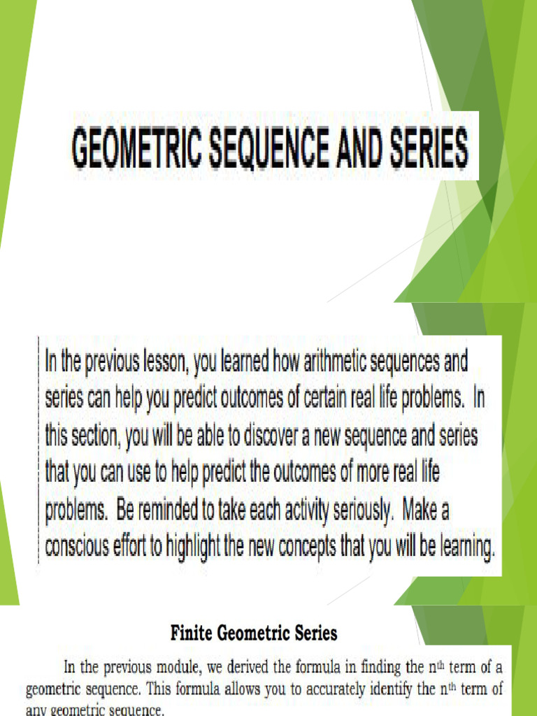 Geometric Sequence | PDF